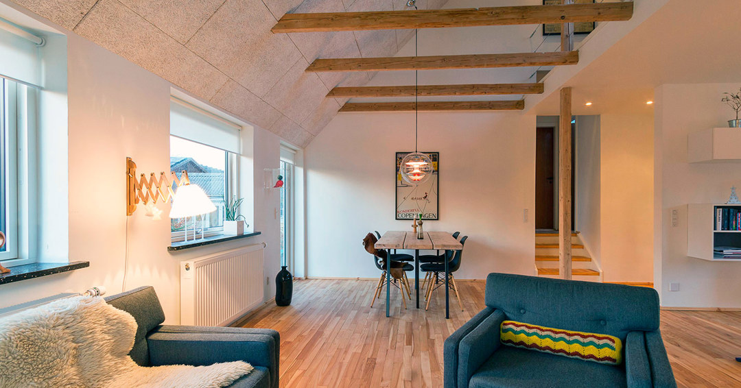 Inspiration: Akustikloft i hus med loft til kip | Troldtekt